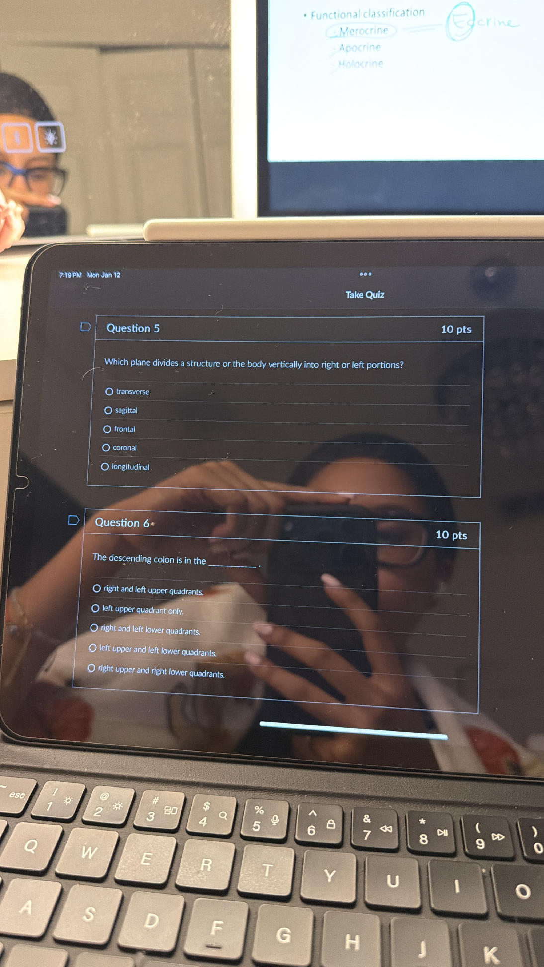 Which plane divides a structure or the body | StudyX
