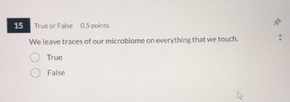 True or False 0.5 points We leave traces of | StudyX