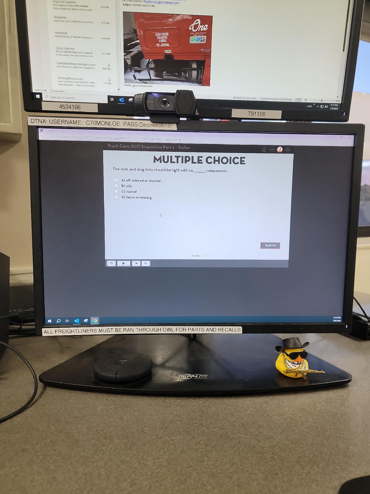 Truck Care: DOT Inspection Part 2 - Trailer | StudyX