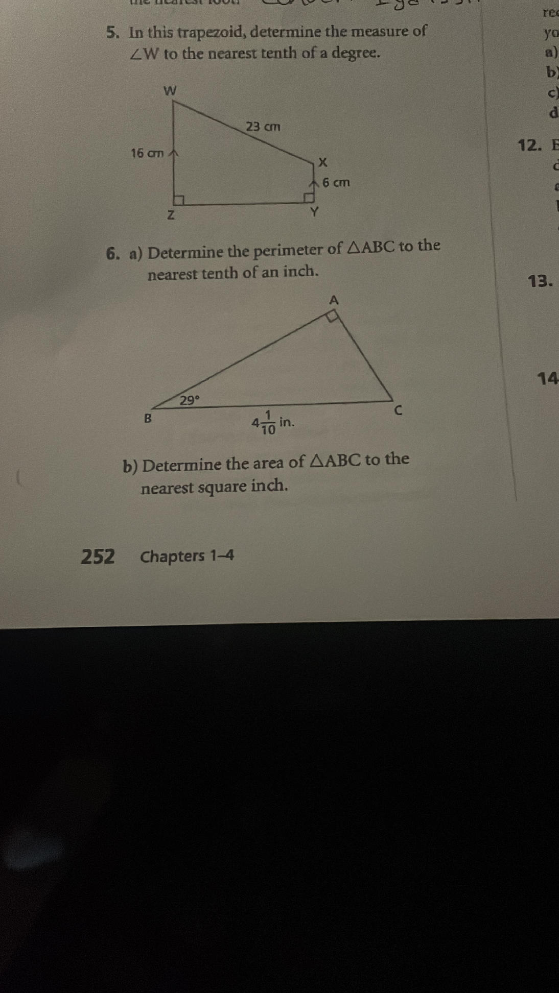 a) Determine the perimeter of $ ABC$ to the | StudyX
