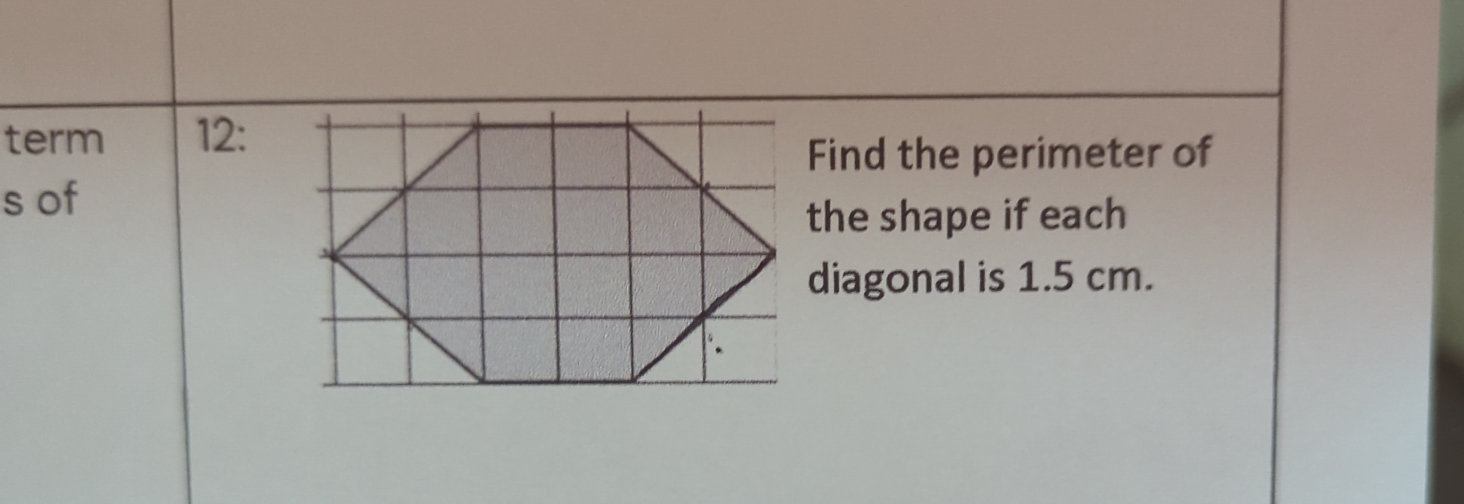 Find the perimeter of the shape if each | StudyX