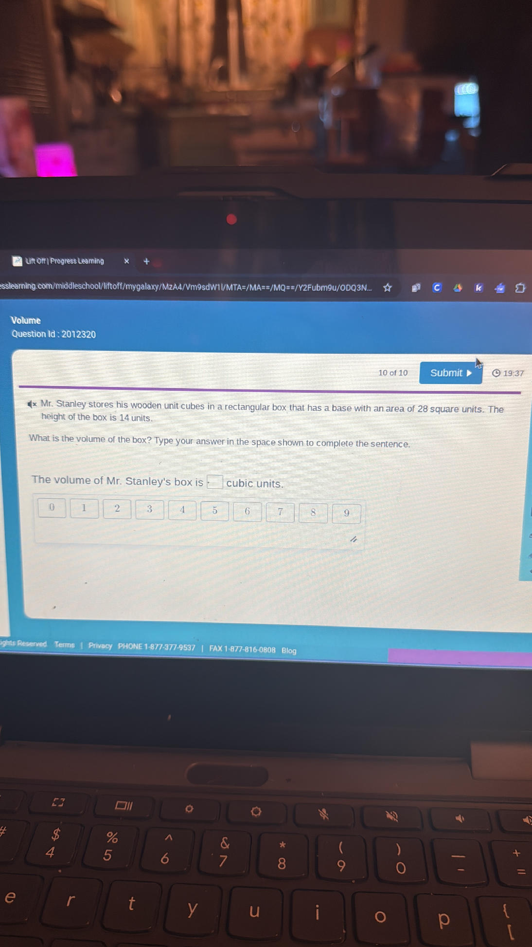 Mr. Stanley stores his wooden unit cubes in | StudyX