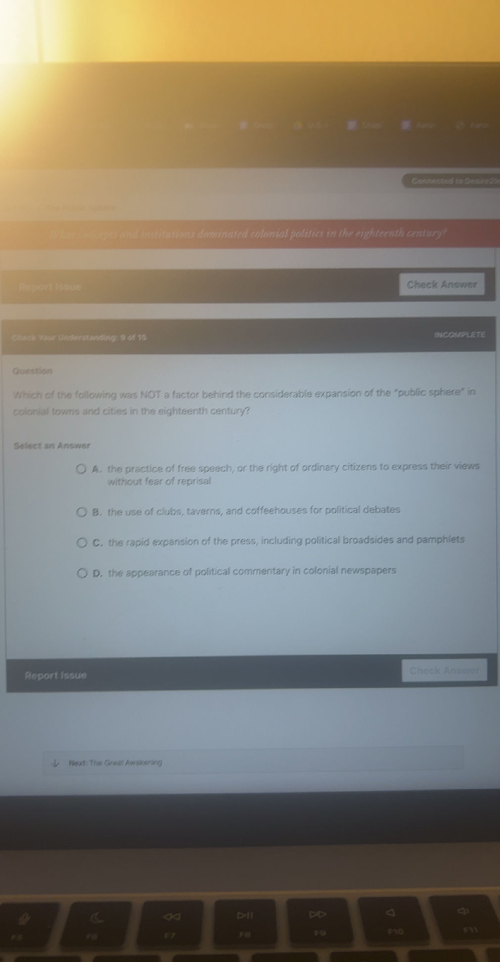 Check Your Understanding: 9 of 15 Question | StudyX