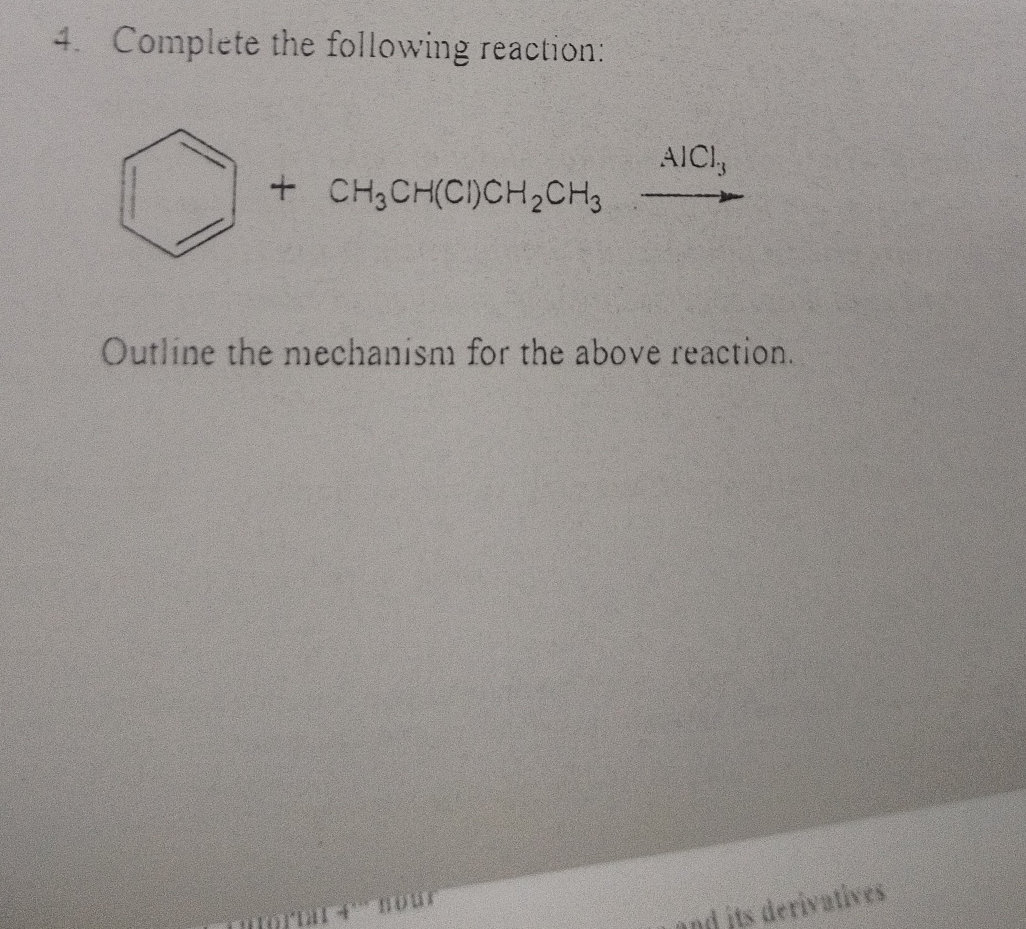 Complete the following reaction: [Benzene | StudyX