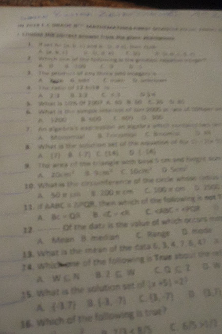 1. If set $A = \{x, y, z\}$ and set $B = | StudyX