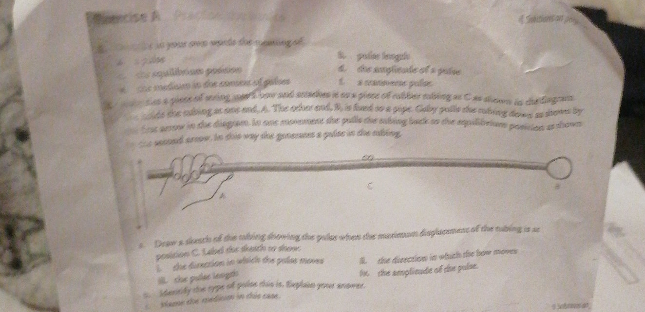 Define in your own words the meaning of: a. | StudyX