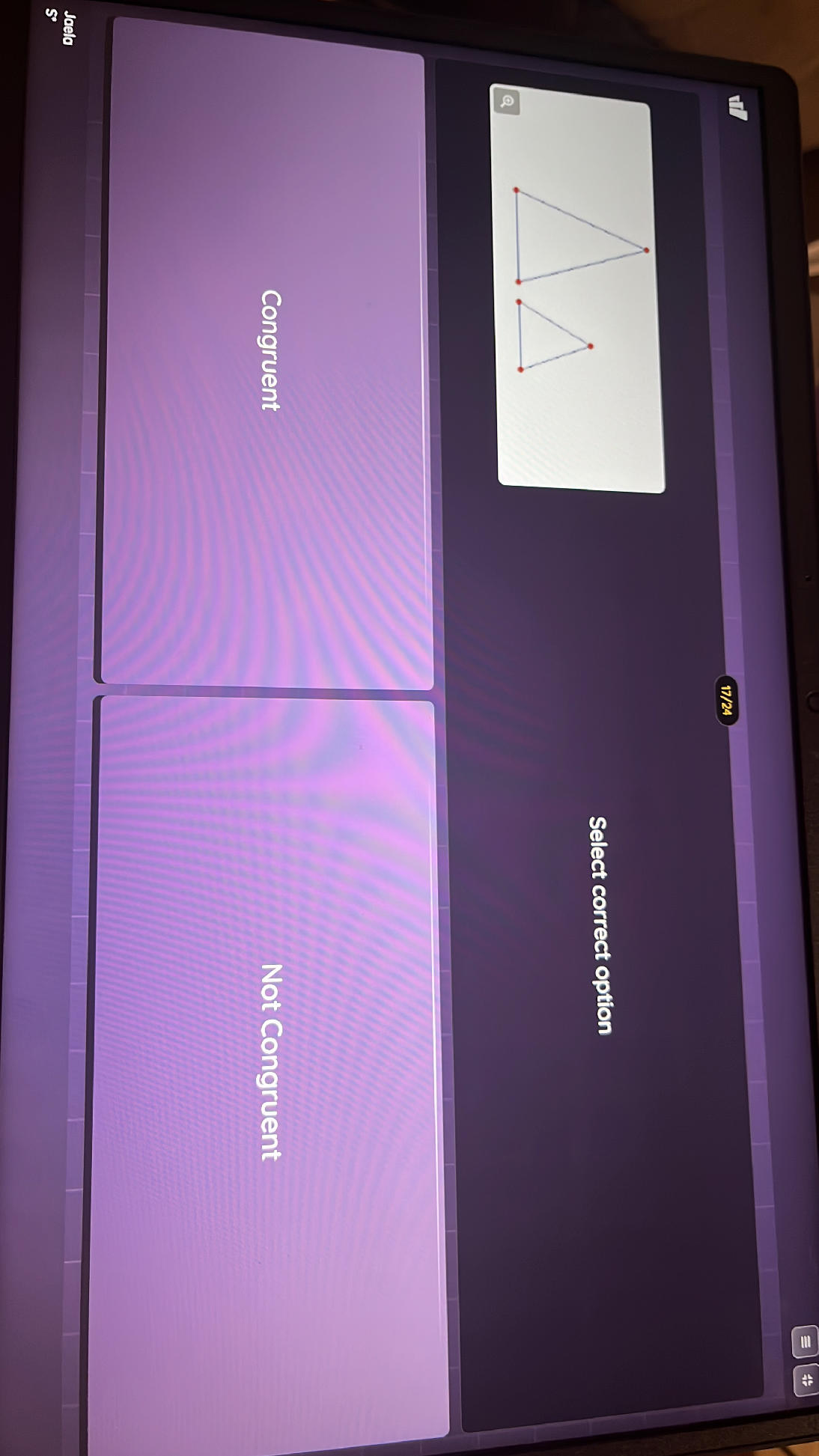 Select correct option [Image: Two triangles | StudyX