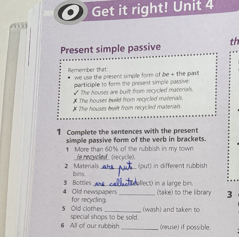 Present simple passive Remember that: * we | StudyX