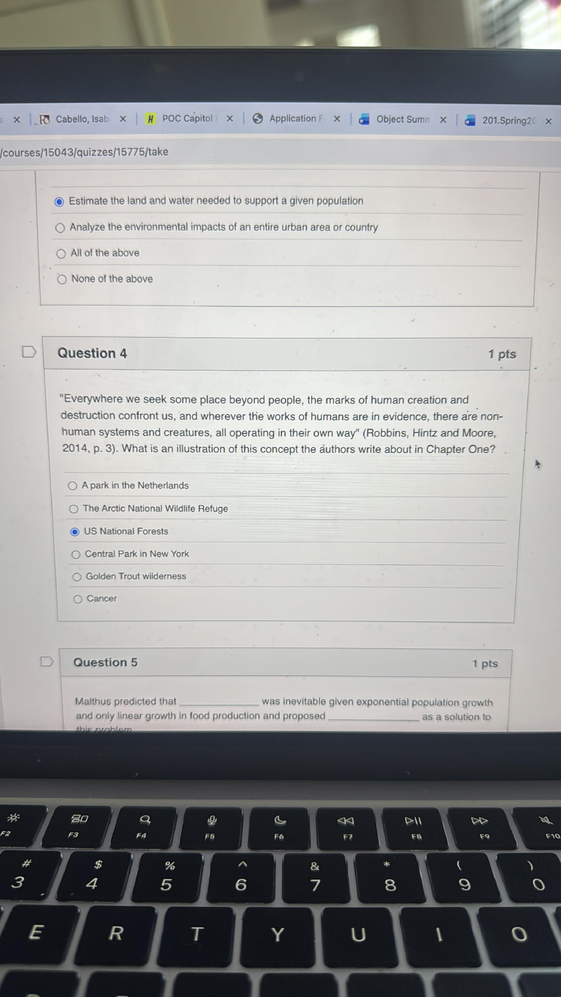 Estimate the land and water needed to | StudyX