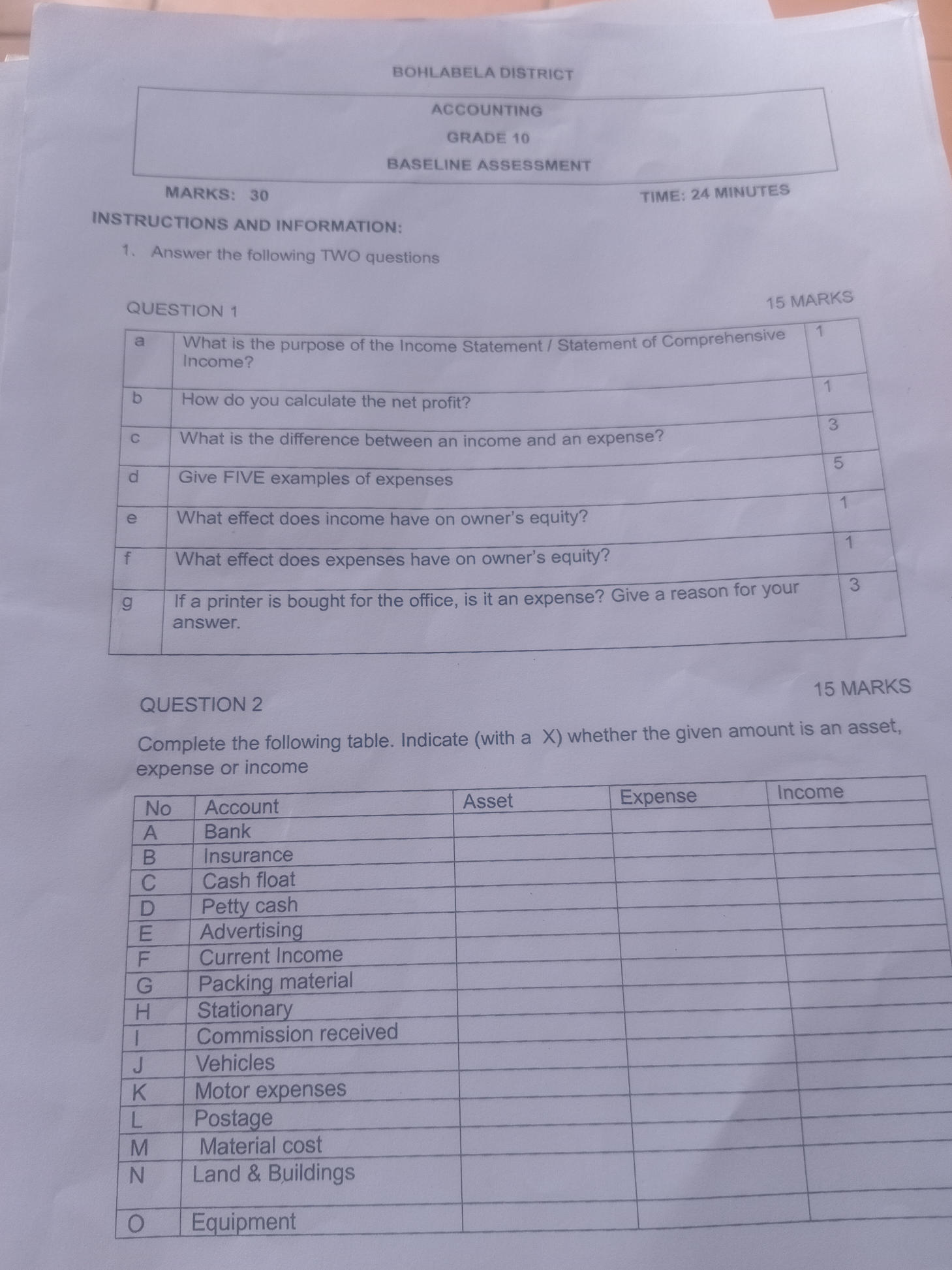 a. What is the purpose of the Income | StudyX