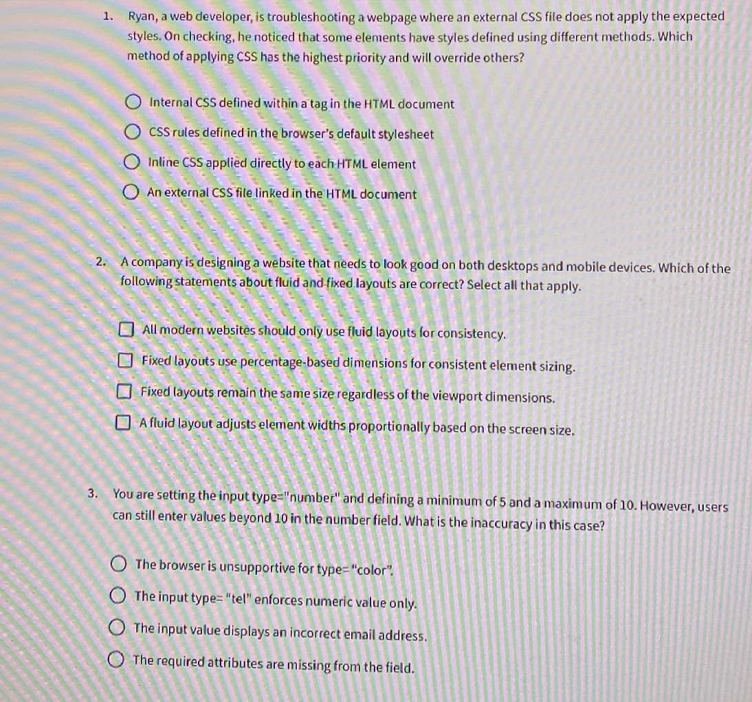 3. You are setting the input type="number" | StudyX