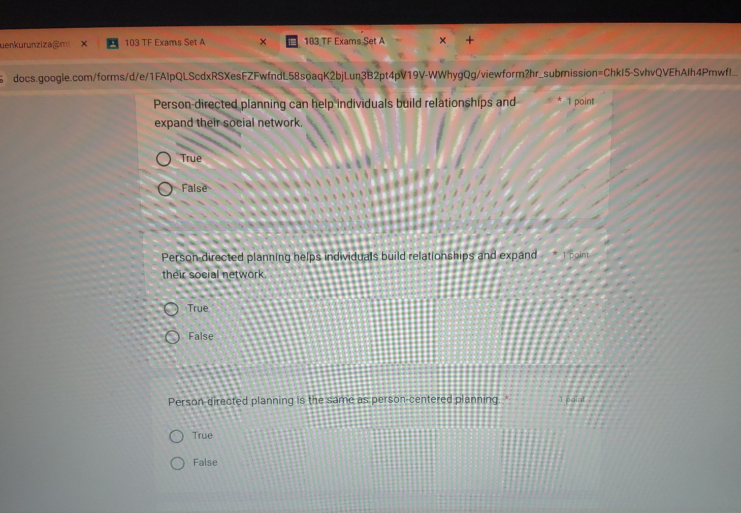 Person-directed planning is the same as | StudyX