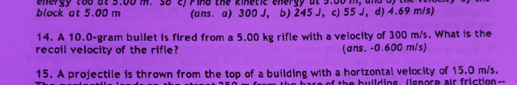 A projectile is thrown from the top of a | StudyX