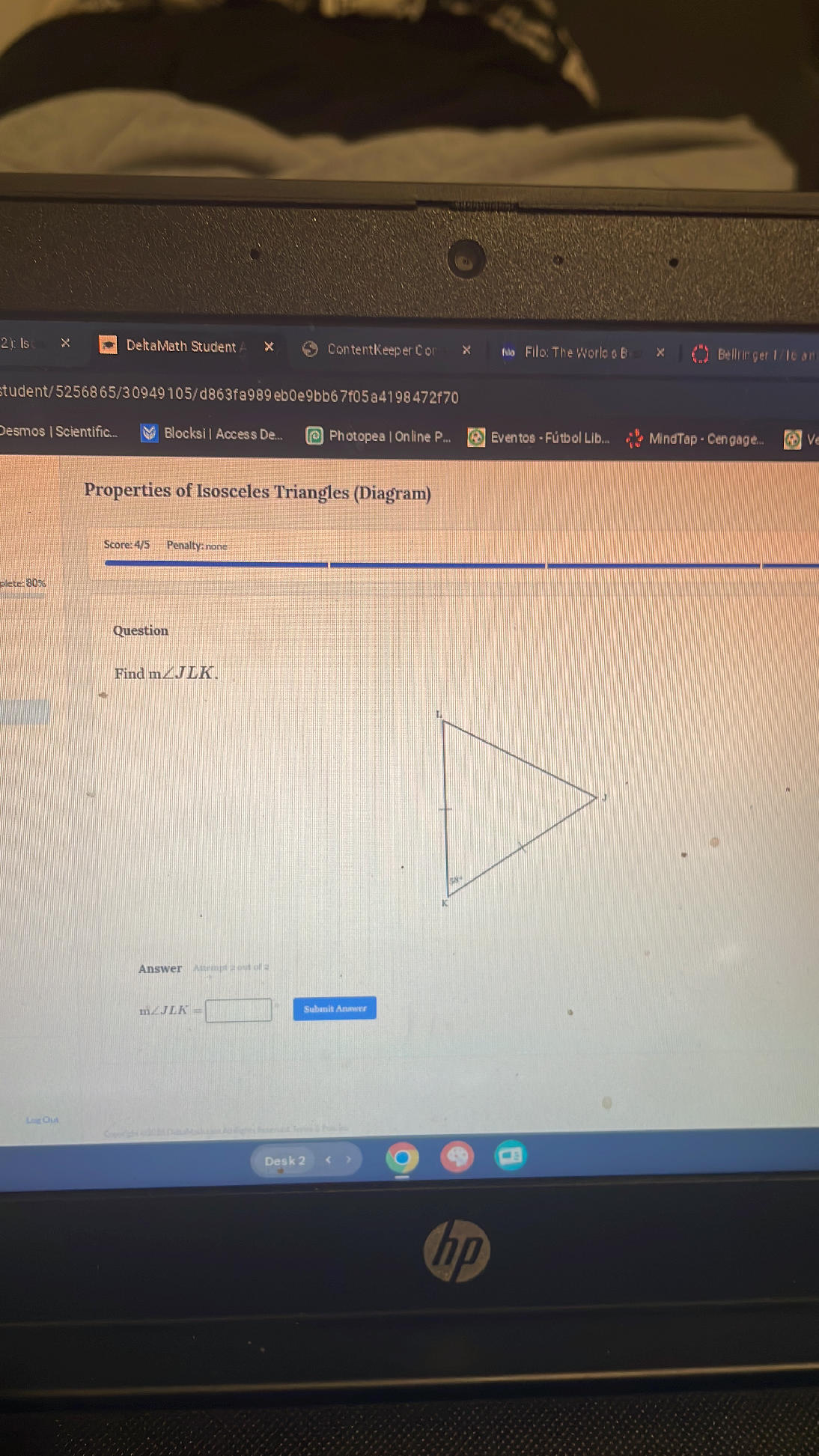 Properties of Isosceles Triangles (Diagram) | StudyX