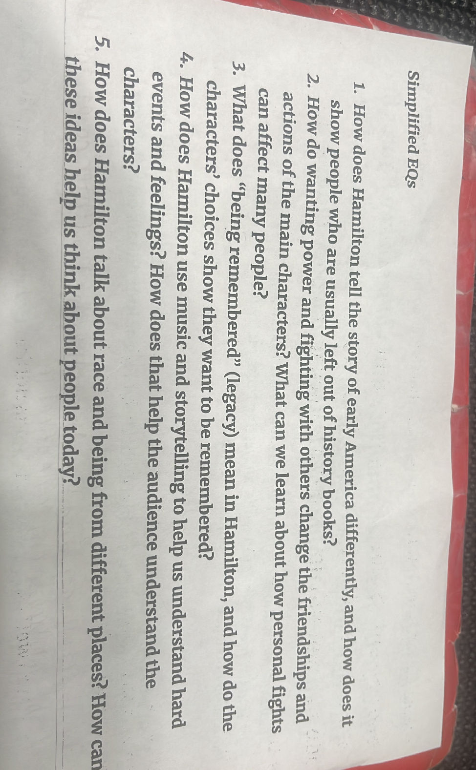 Simplified EQS 1. How does Hamilton tell | StudyX