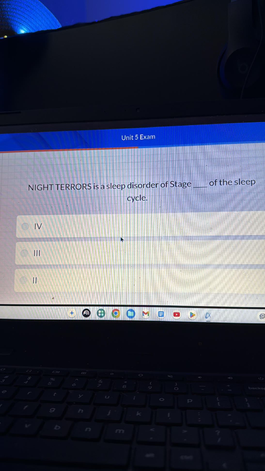 NIGHT TERRORS is a sleep disorder of Stage | StudyX