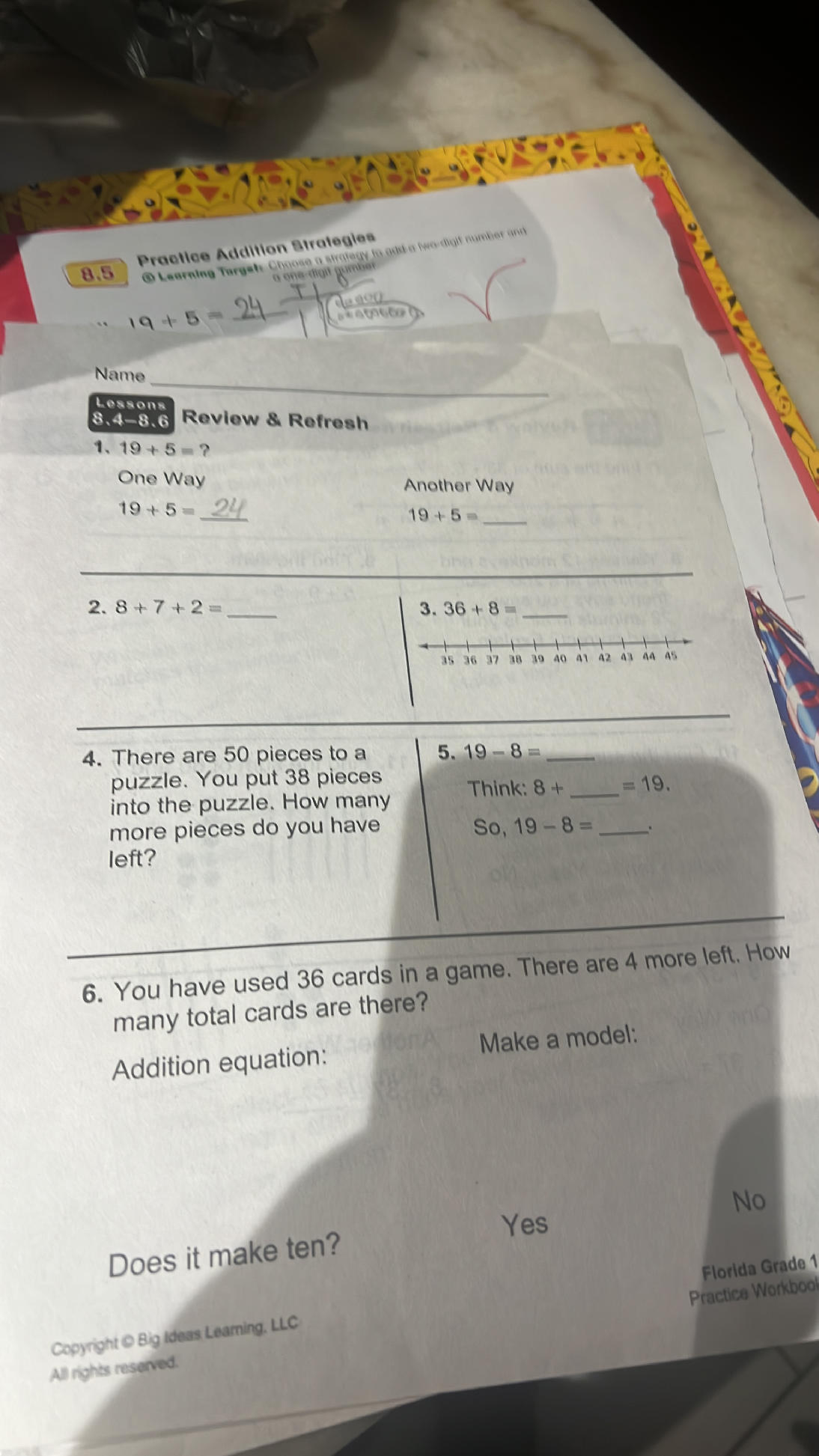 6. You have used 36 cards in a game. There | StudyX