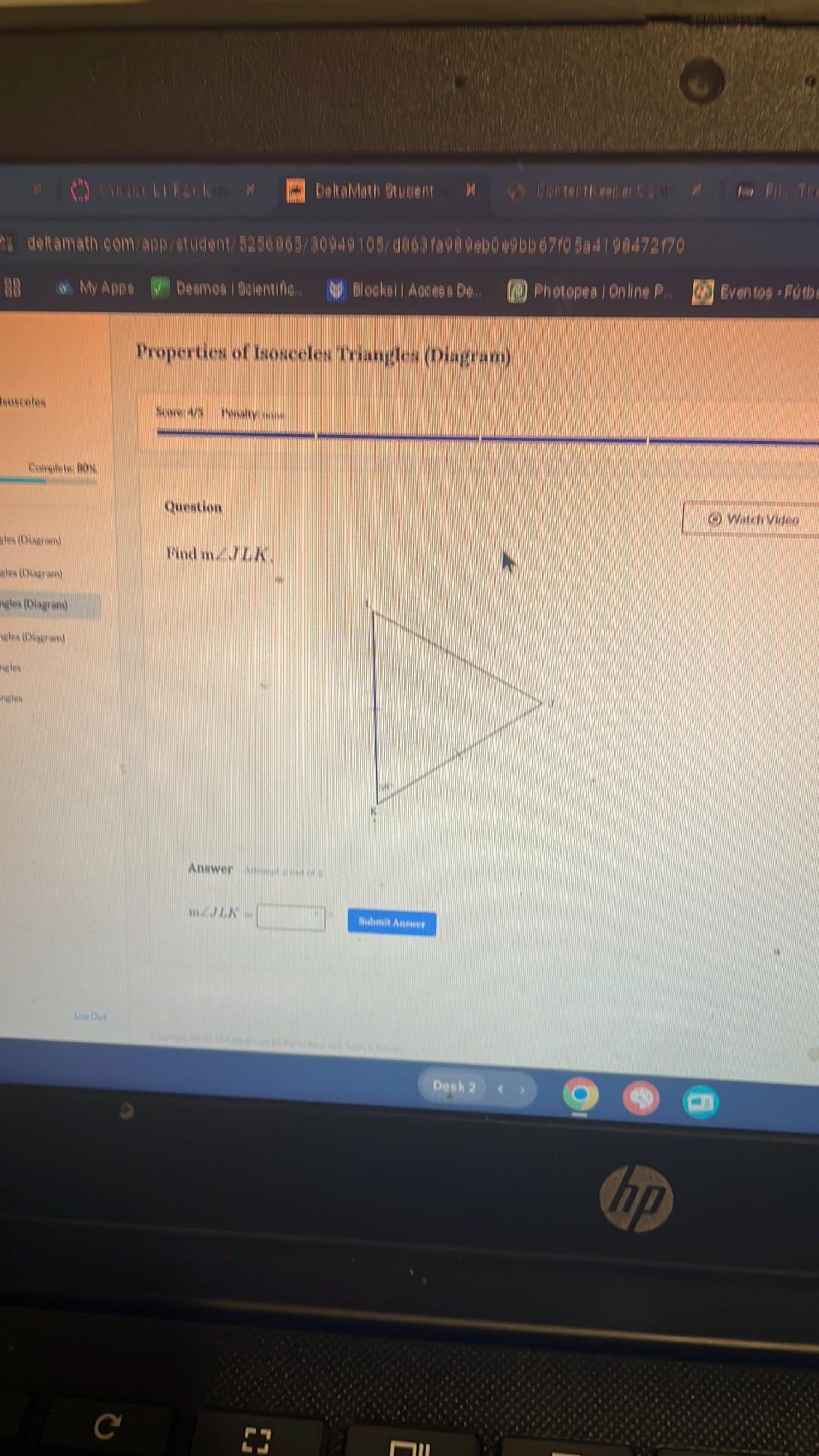 Properties of Isosceles Triangles (Diagram) | StudyX
