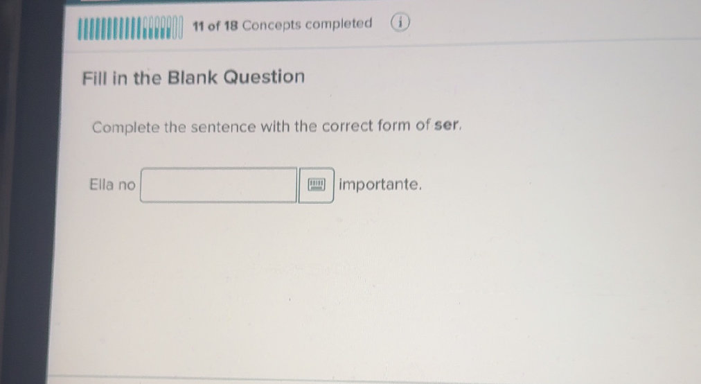 Fill in the Blank Question Complete the | StudyX
