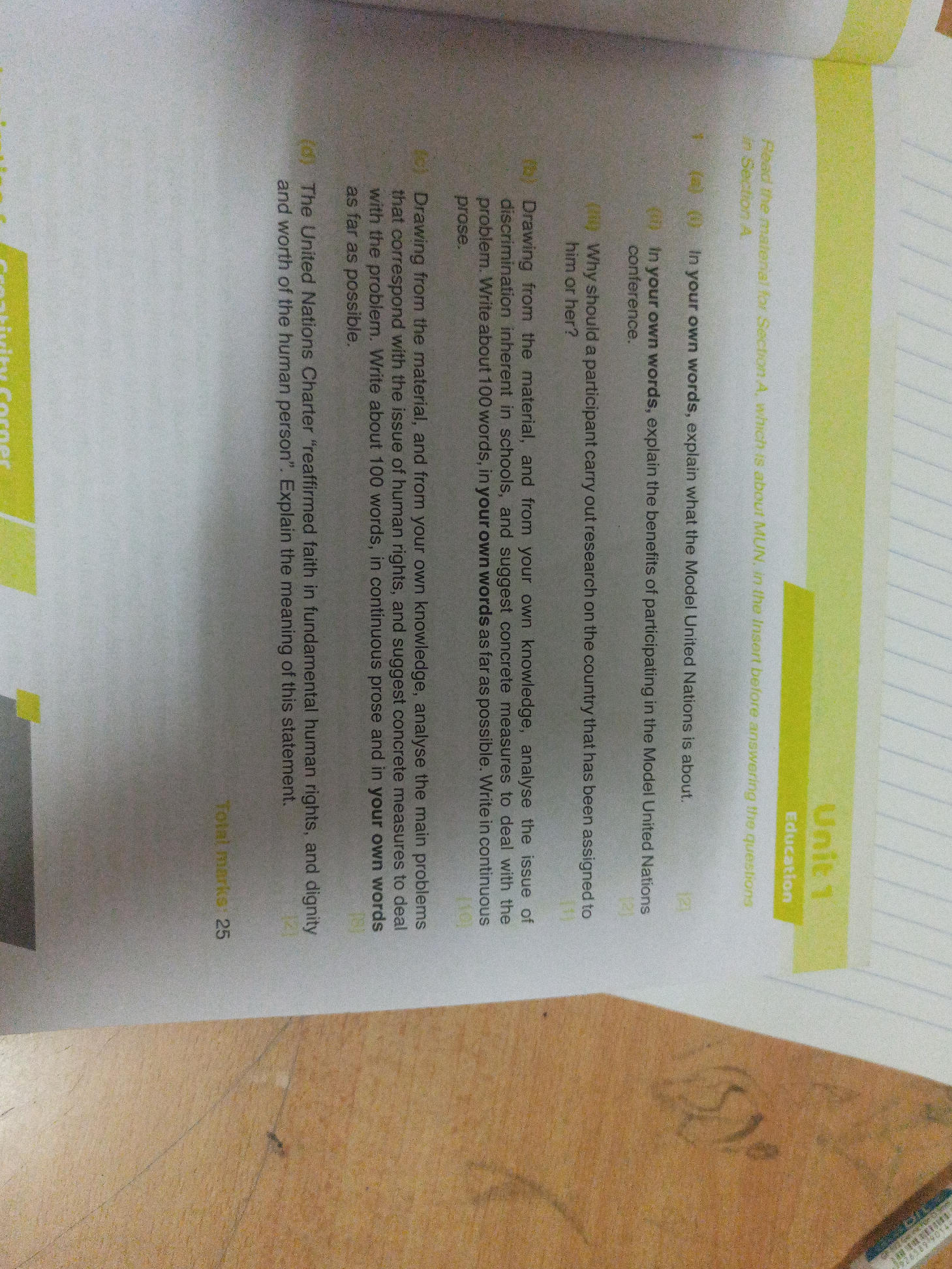 Read the material for Section A, which is | StudyX