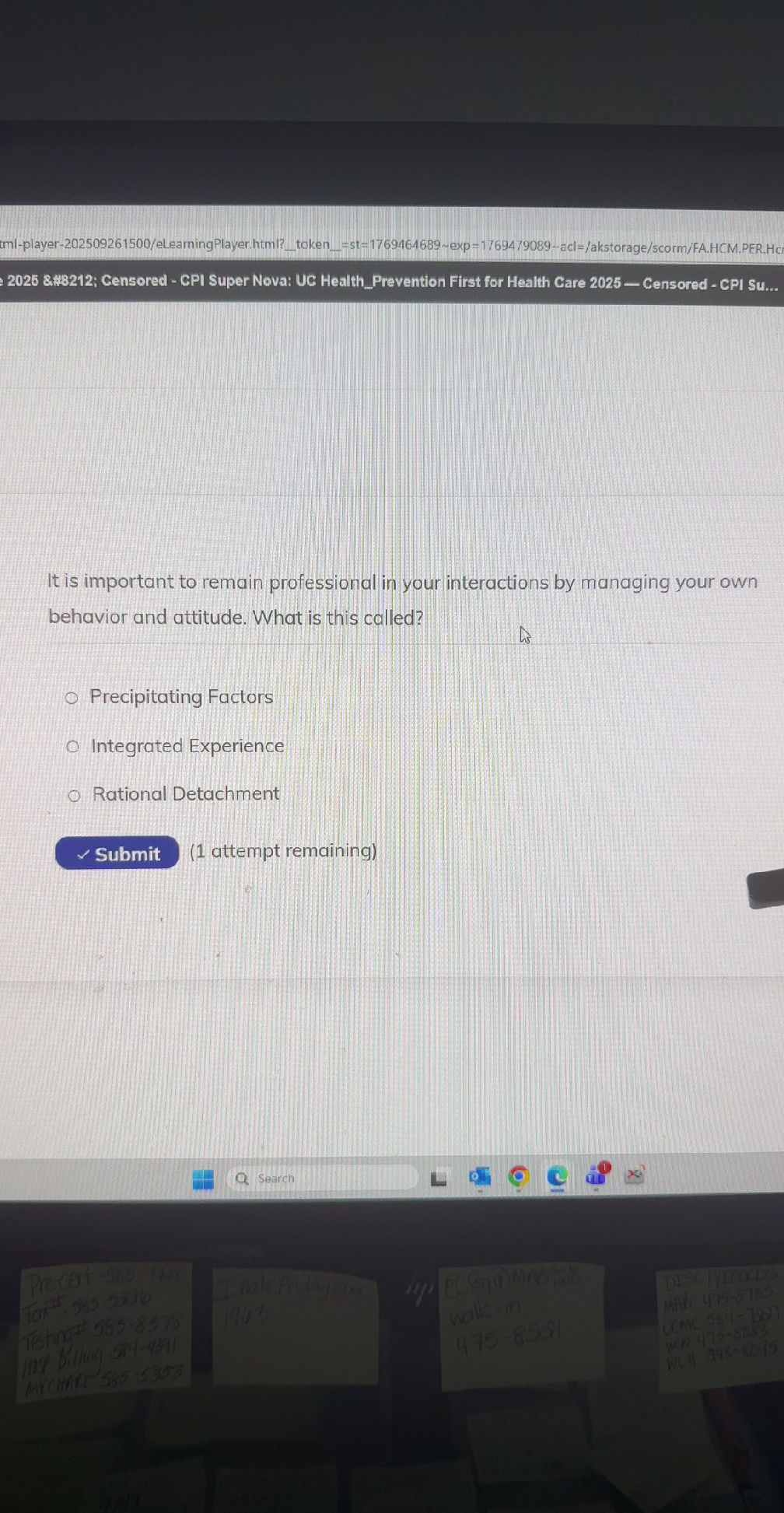 It is important to remain professional in
