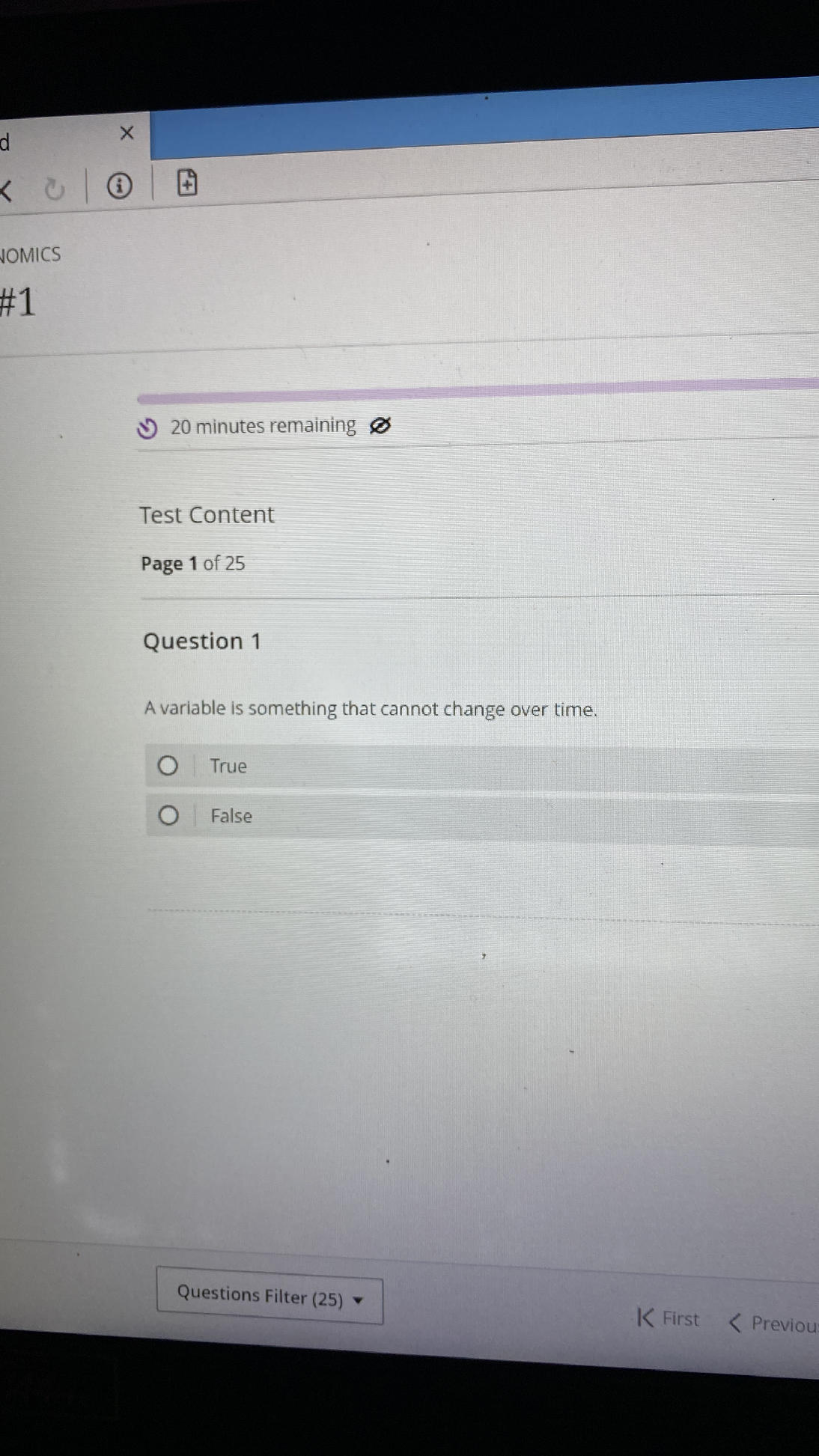 A variable is something that cannot change | StudyX