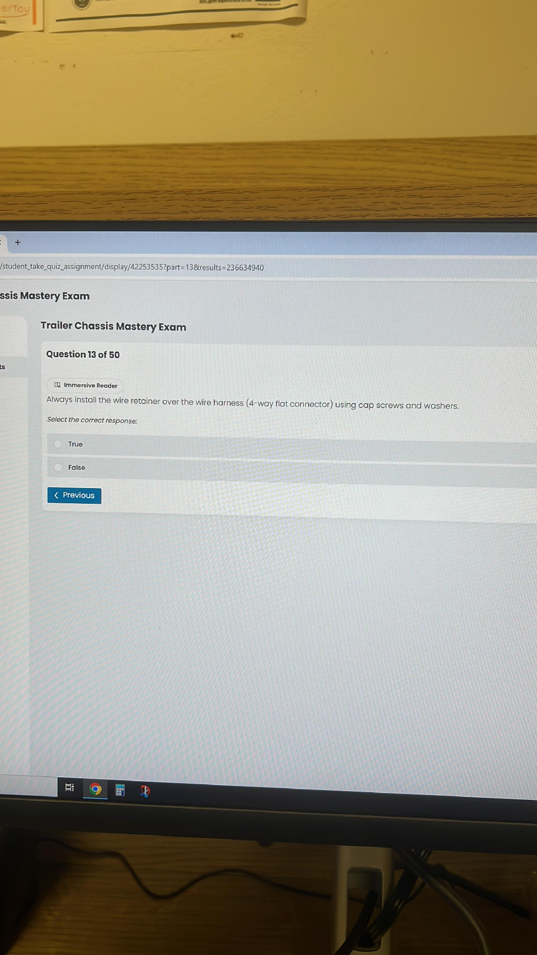 Trailer Chassis Mastery Exam Question 13 of | StudyX