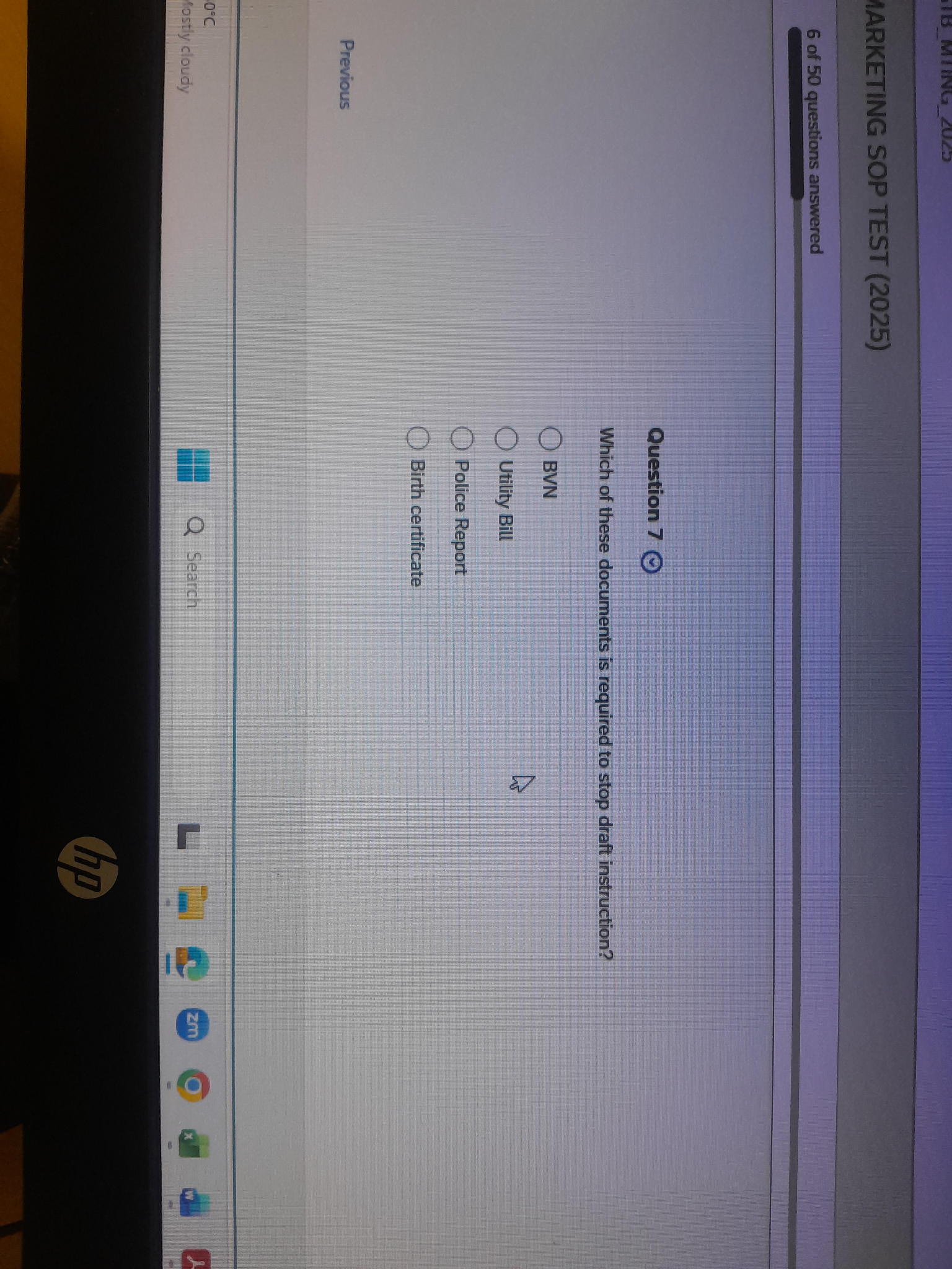 Which of these documents is required to stop | StudyX