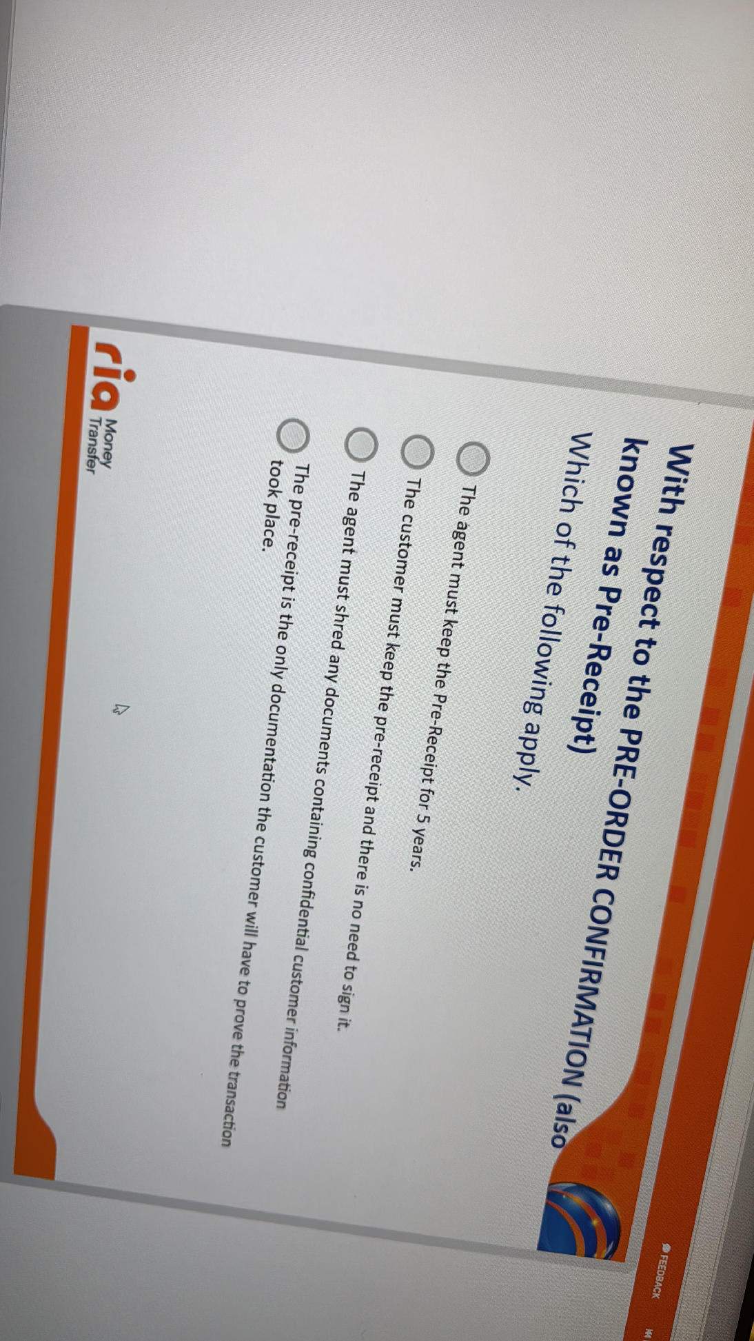 With respect to the PRE-ORDER CONFIRMATION | StudyX