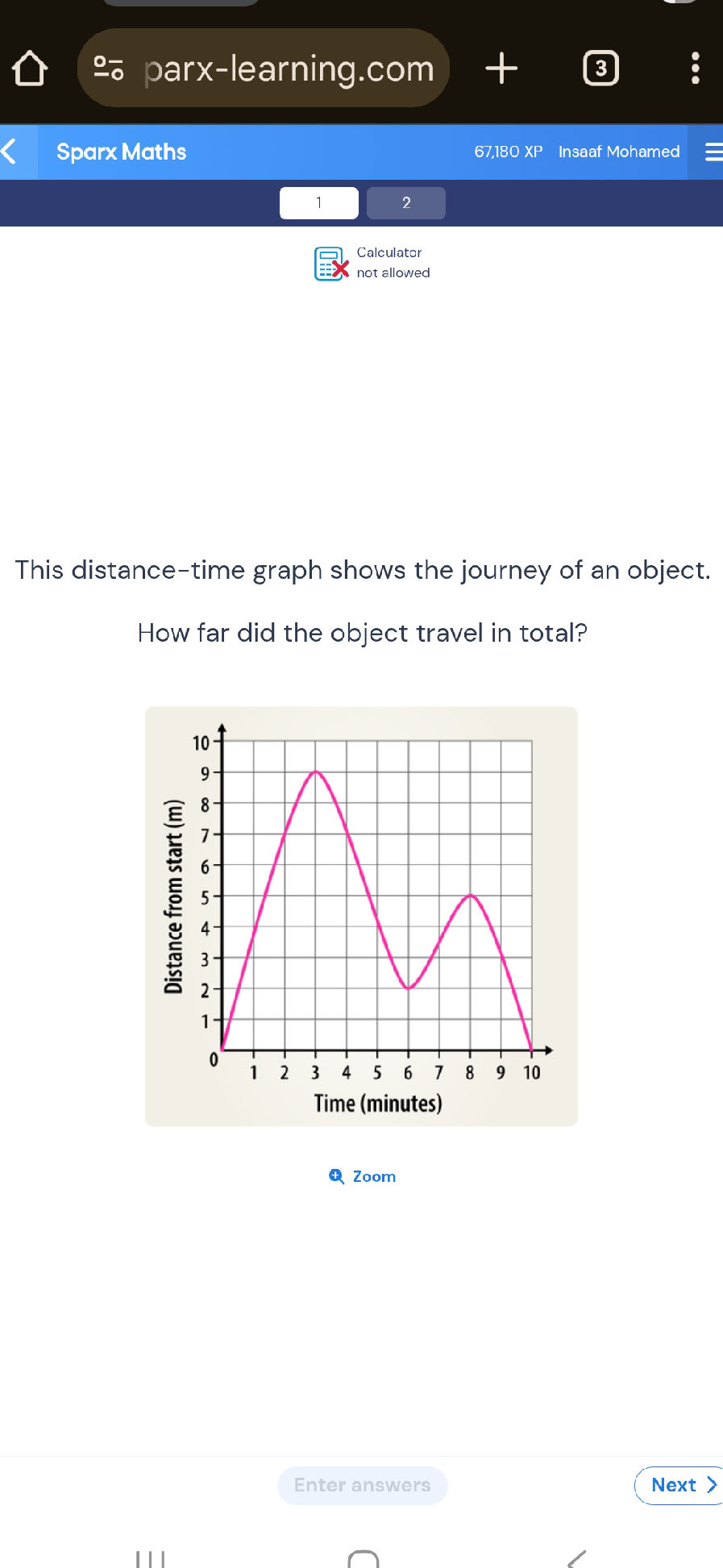 This distance-time graph shows the journey | StudyX