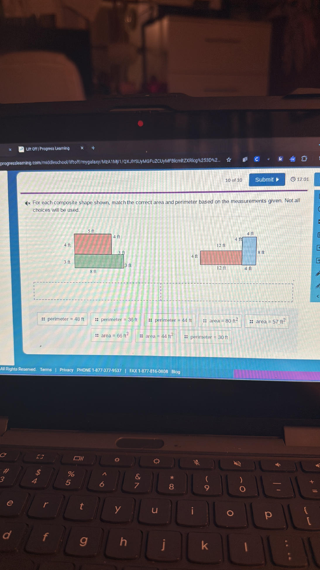 For each composite shape shown, match the | StudyX