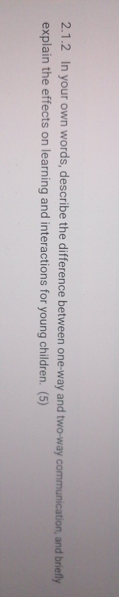 In your own words, describe the difference | StudyX