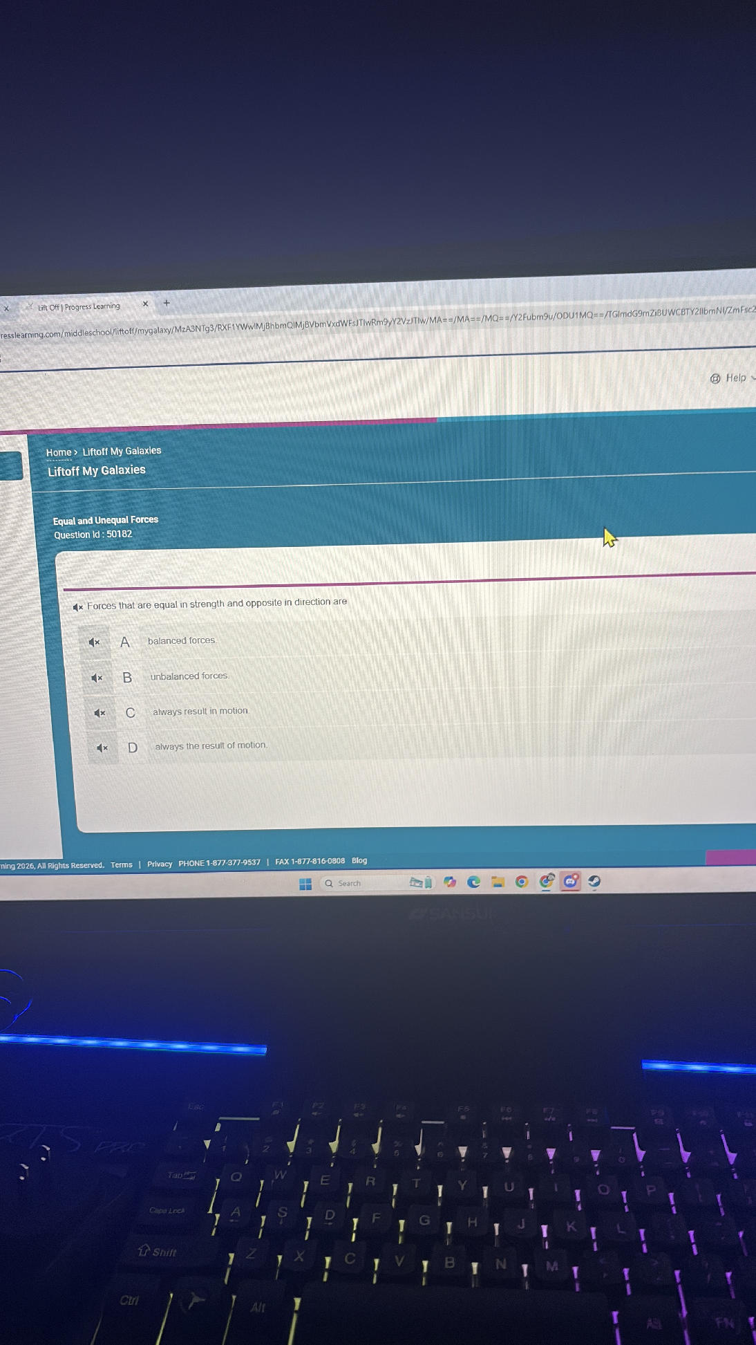 Forces that are equal in strength and | StudyX