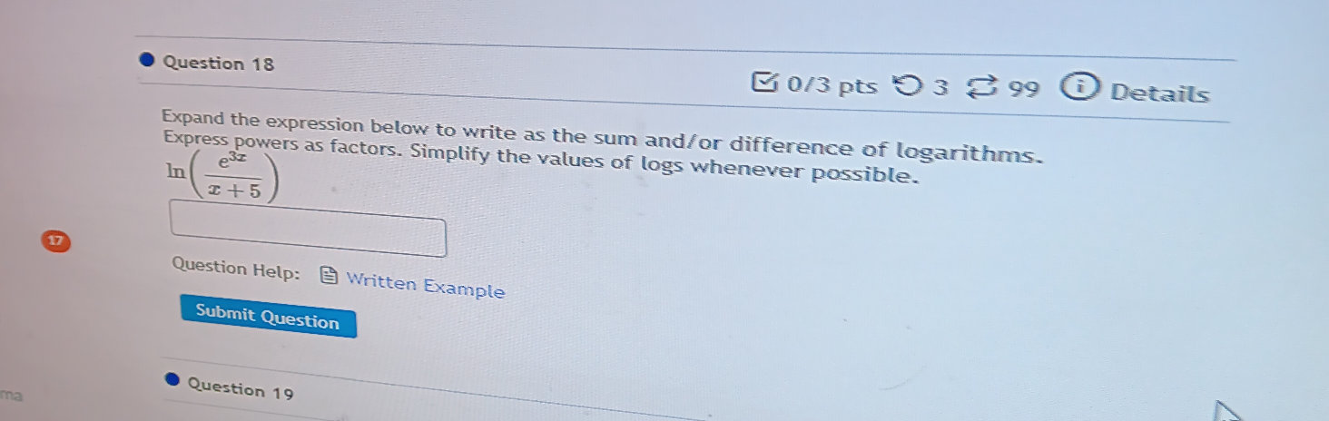 Expand the expression below to write as the | StudyX