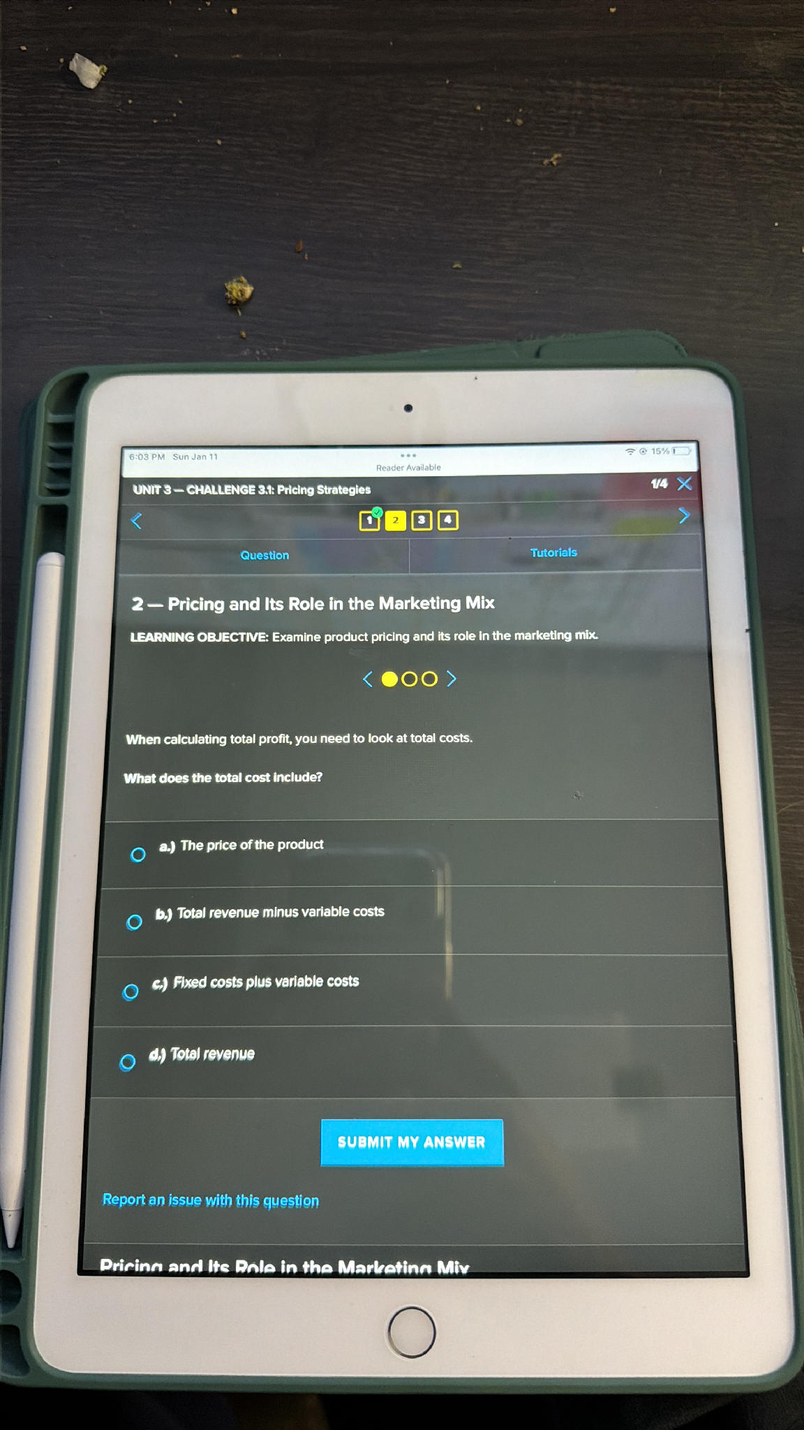 2 – Pricing and Its Role in the Marketing | StudyX