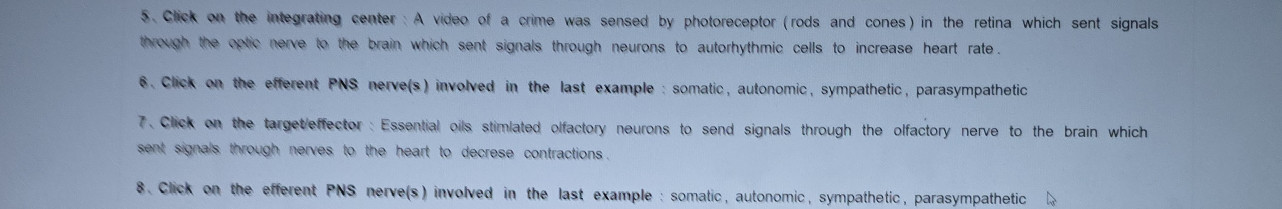 5. Click on the integrating center: A video | StudyX