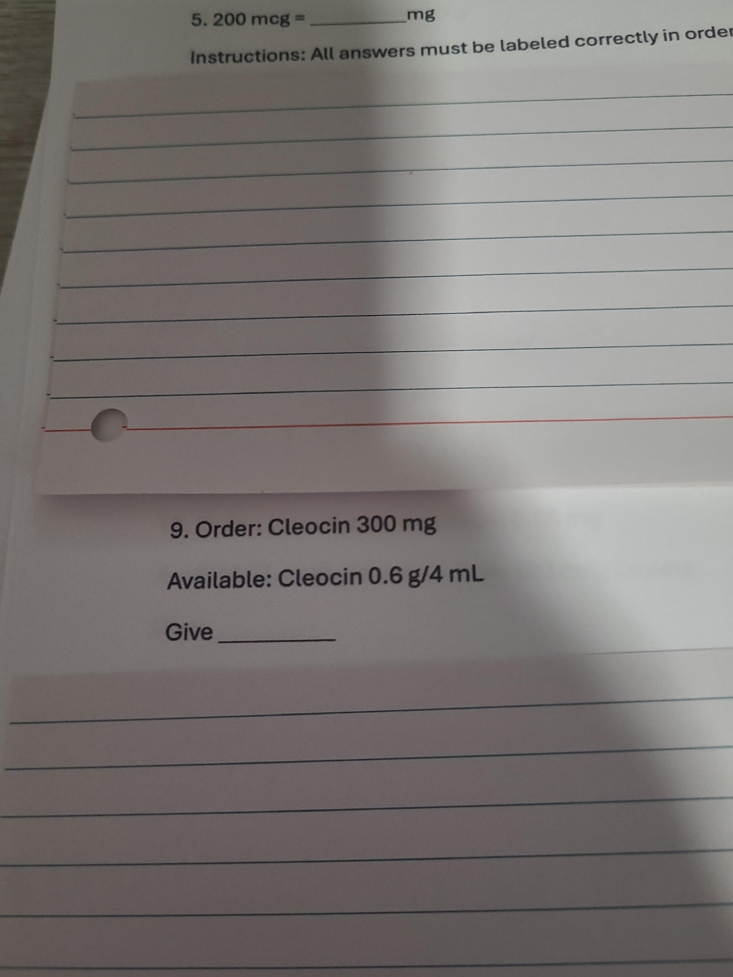 Instructions: All answers must be labeled | StudyX