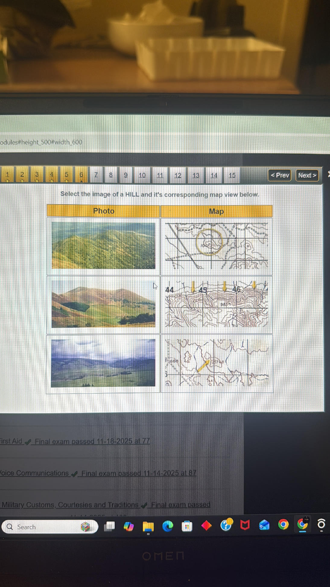 Select the image of a HILL and it's | StudyX