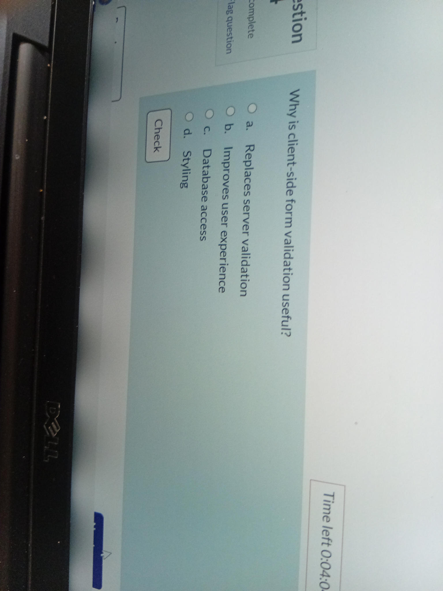 Why is client-side form validation useful? | StudyX