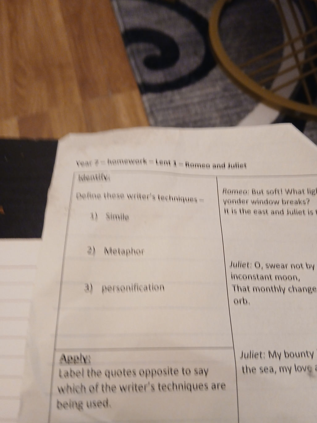 Define these writer's techniques - 1) | StudyX