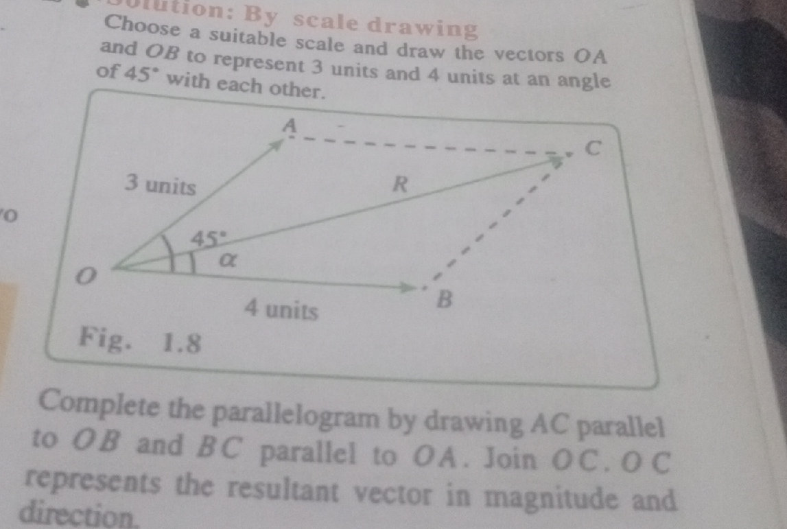 Choose a suitable scale and draw the vectors | StudyX