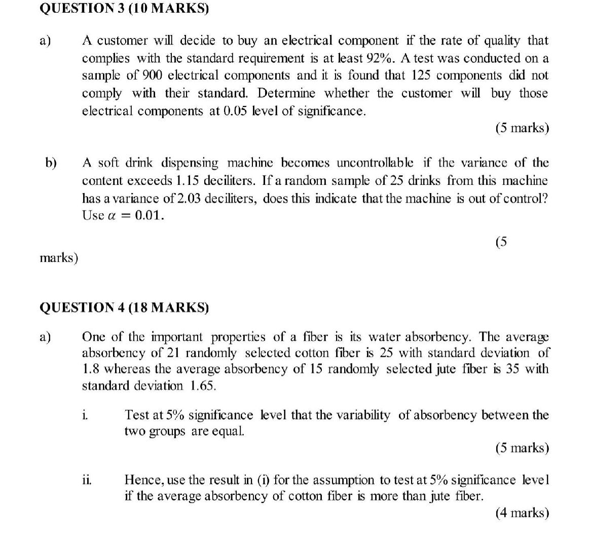 QUESTION 4 (18 MARKS) a) One of the | StudyX