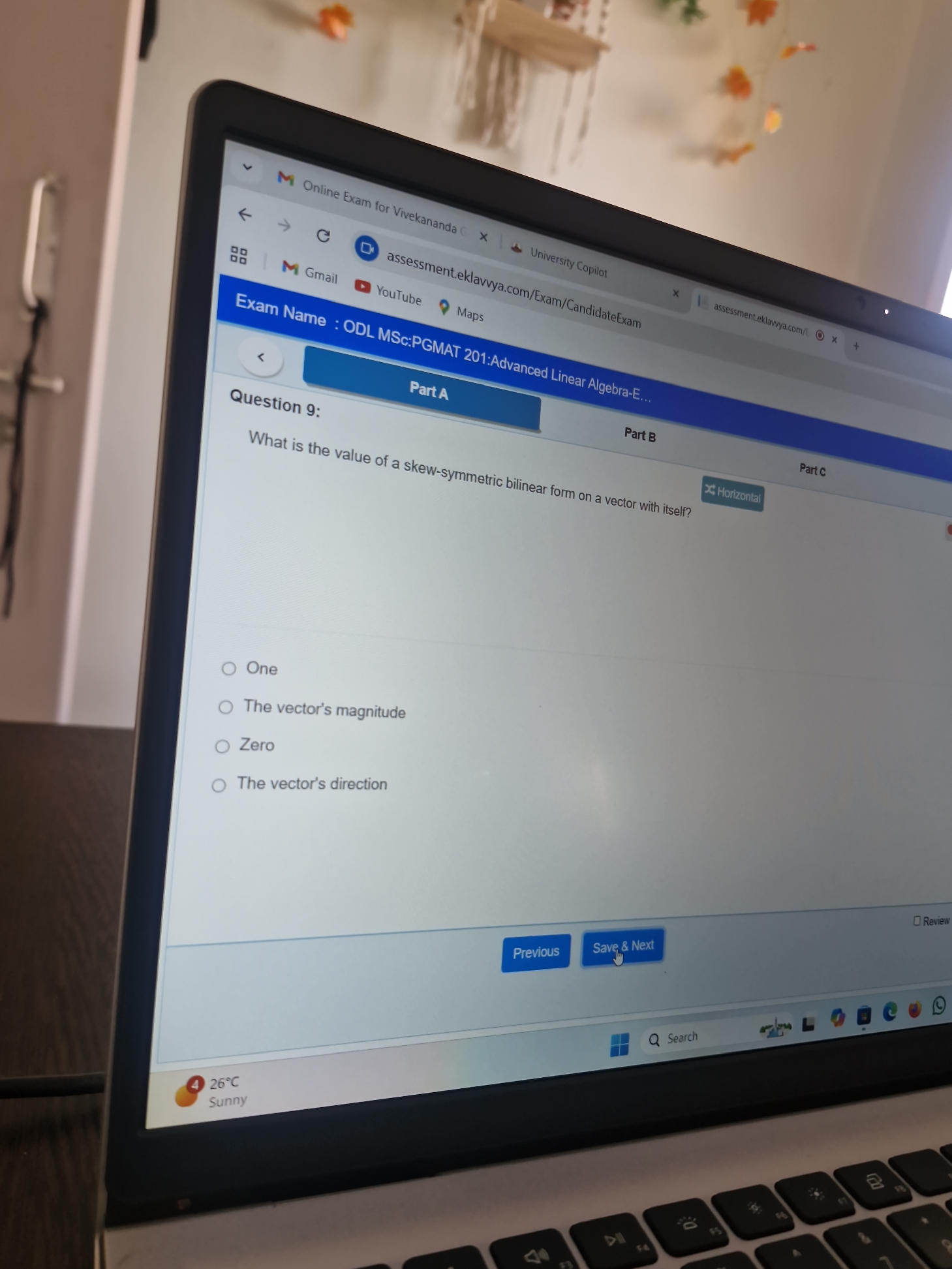 What is the value of a skew-symmetric | StudyX