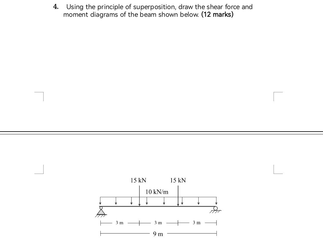 4. Using the principle of superposition, | StudyX