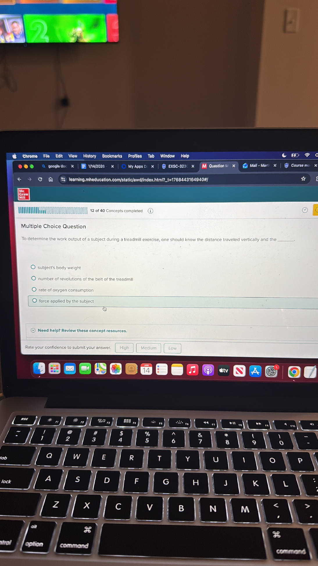 To determine the work output of a subject | StudyX