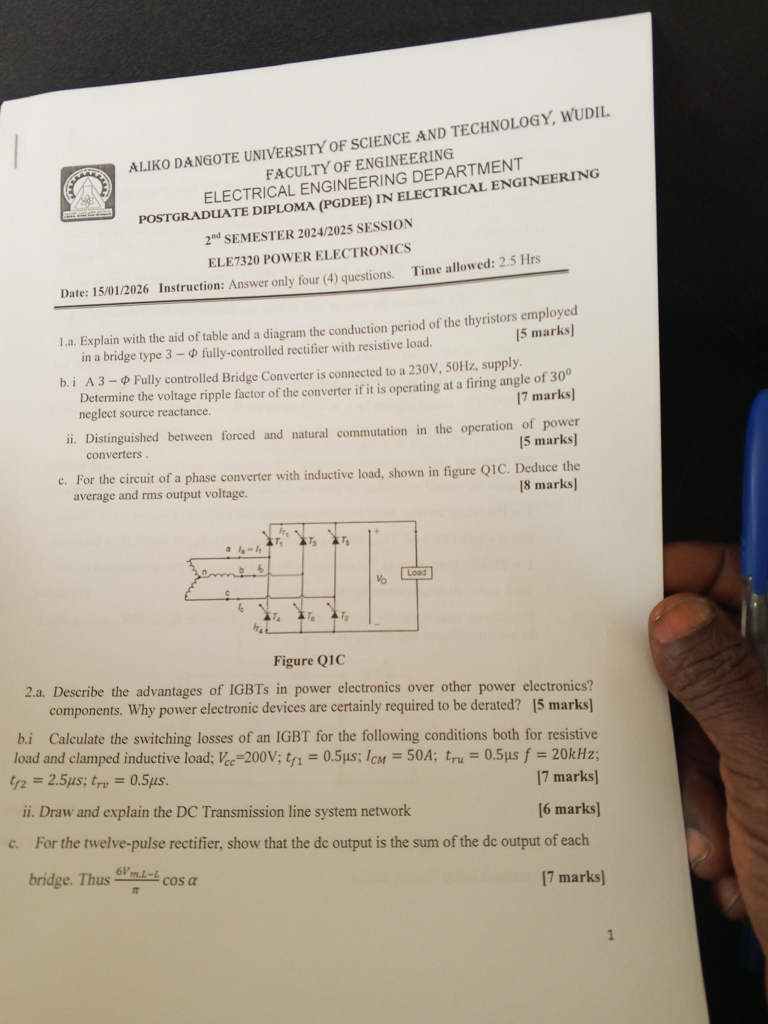 1.a. Explain with the aid of table and a | StudyX