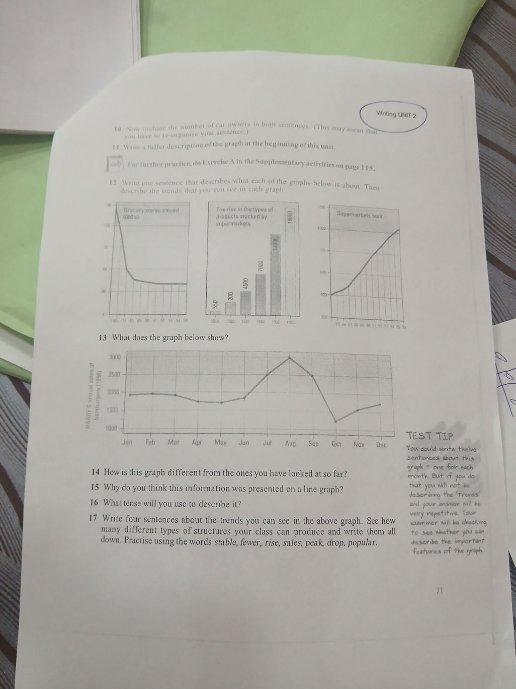 What does the graph below show? [A line | StudyX