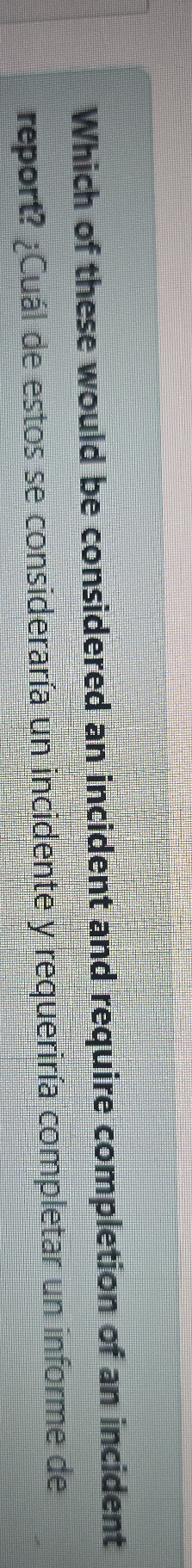 Which of these would be considered an | StudyX