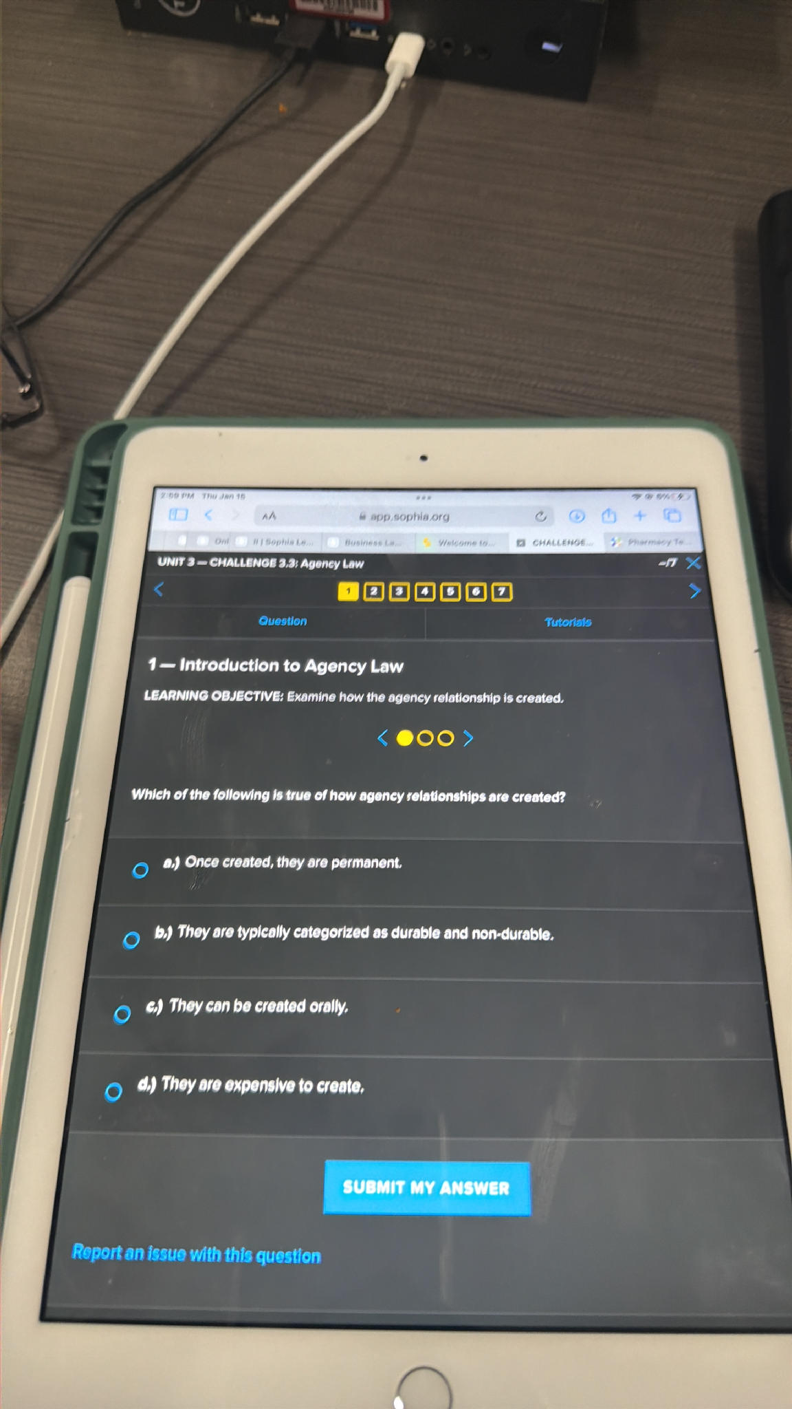 1 – Introduction to Agency Law LEARNING | StudyX