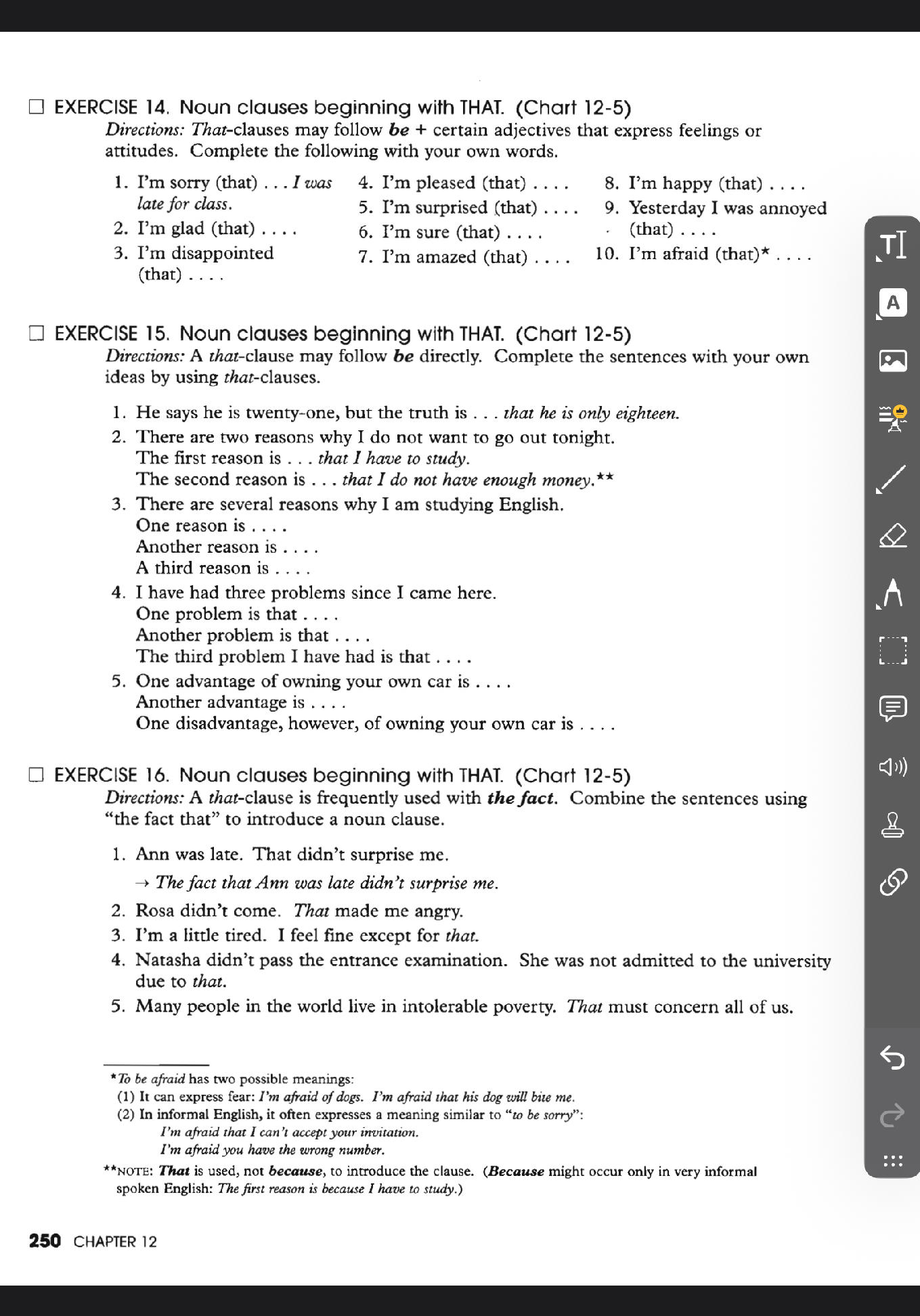 EXERCISE 15. Noun clauses beginning with | StudyX